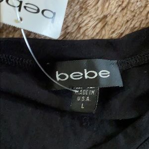 bebe | Tops | Nwt Bebe Rhinestone Logo Tee | Poshmark